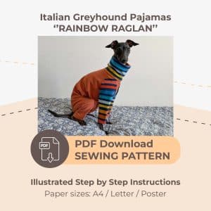 Greyhound Coat / PDF SEWING PATTERN - FancyPetPatts