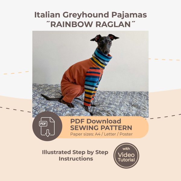 Italian Greyhound Puppy Coat / PDF SEWING PATTERN - FancyPetPatts