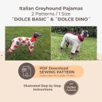 Italian Greyhound Coat / PDF SEWING PATTERN - FancyPetPatts