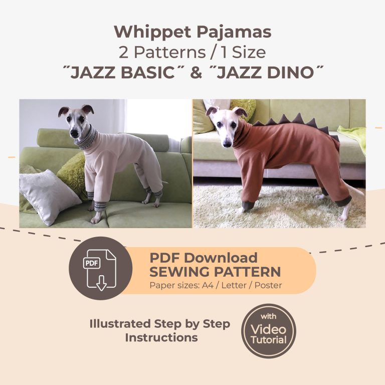 Whippet Coat / PDF SEWING PATTERN - FancyPetPatts