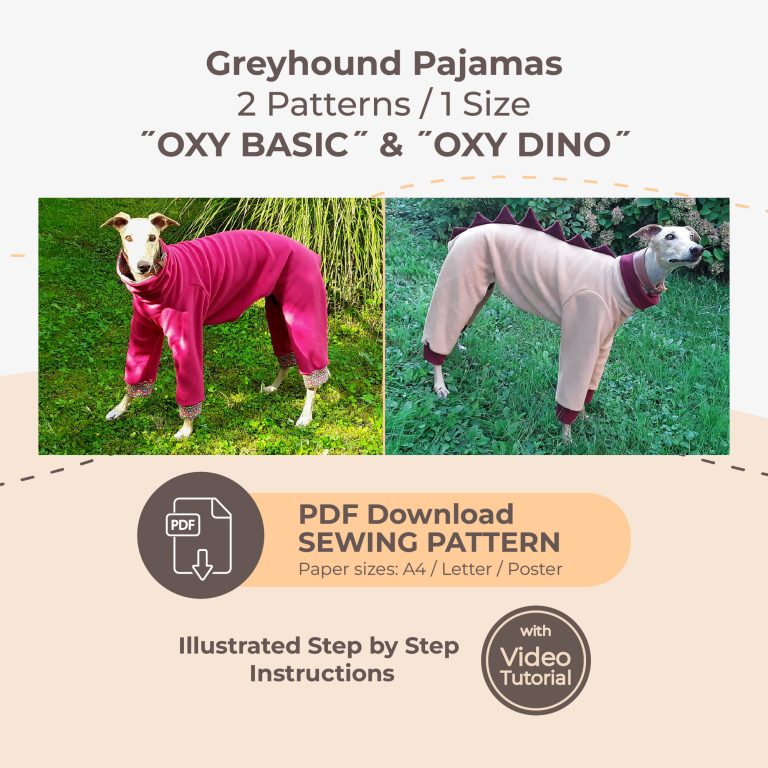 Italian Greyhound Coat / PDF SEWING PATTERN - FancyPetPatts